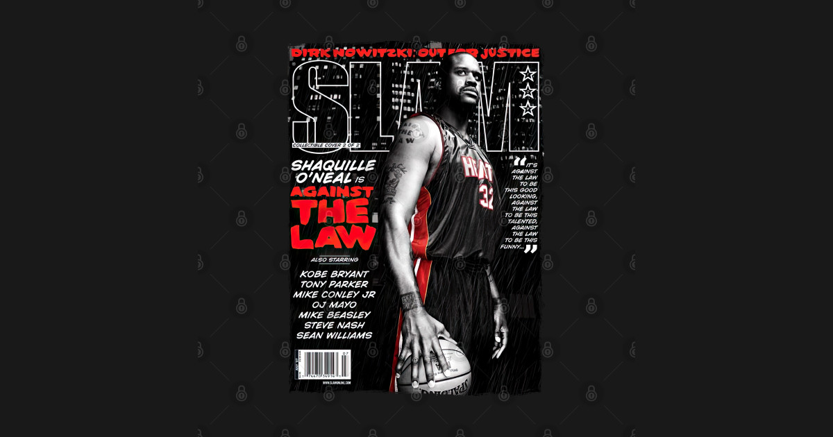 SHAQ - SLAM - Slam Magazine - T-Shirt | TeePublic