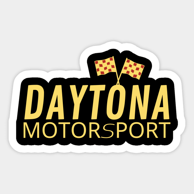 Daytona motorsport racing graphic design - Daytona Motorsport - Sticker ...