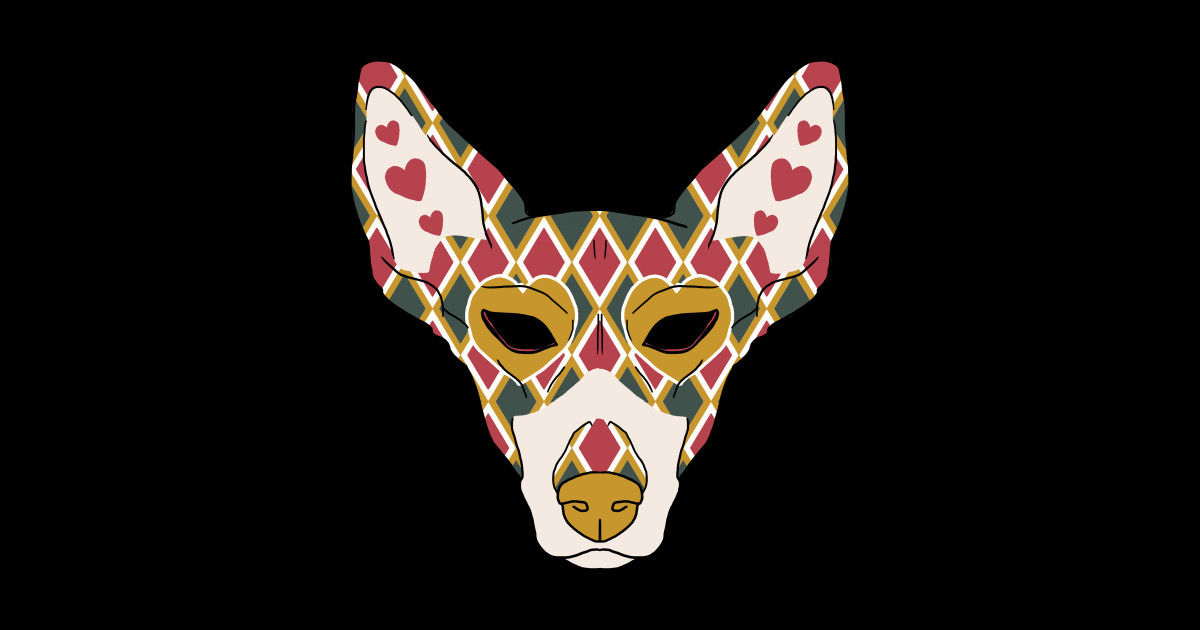 Jester Hound Mask - Dogs - Posters and Art Prints | TeePublic