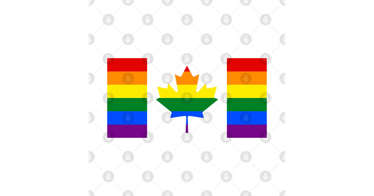Canada LGBTQ Pride Flag - Canada - T-Shirt | TeePublic