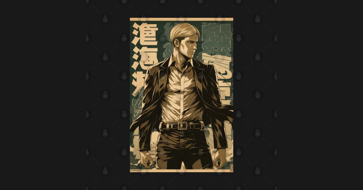 Giga Chad Power Level Over 9000 Erwin - Attack On Titan - T-Shirt ...