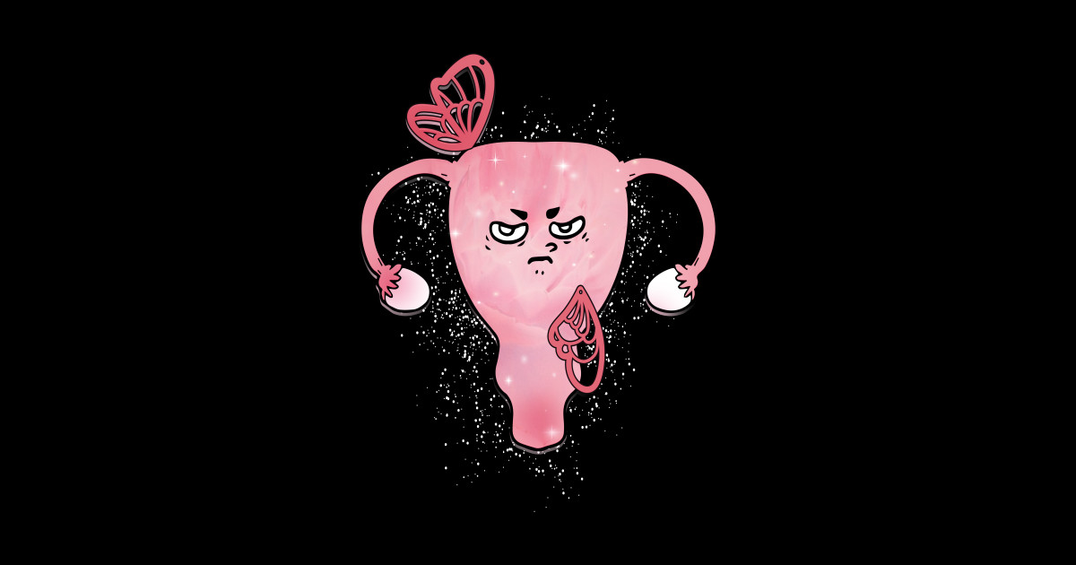 Angry Uterus - Mood - Sticker | TeePublic