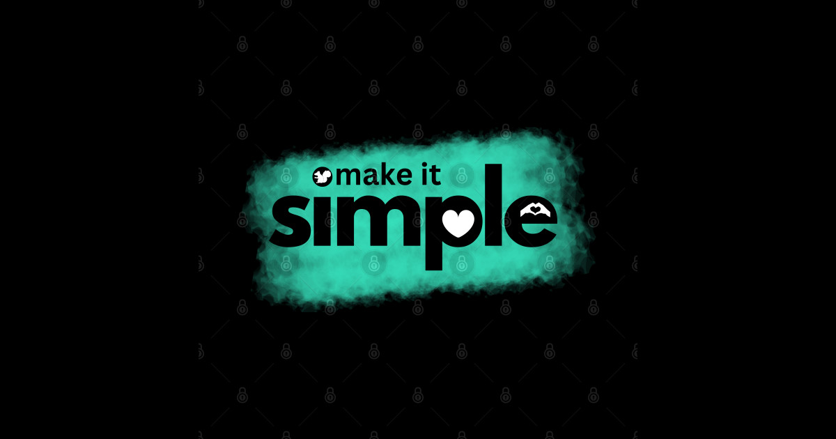 Make It simple - Make It Simple - Sticker | TeePublic