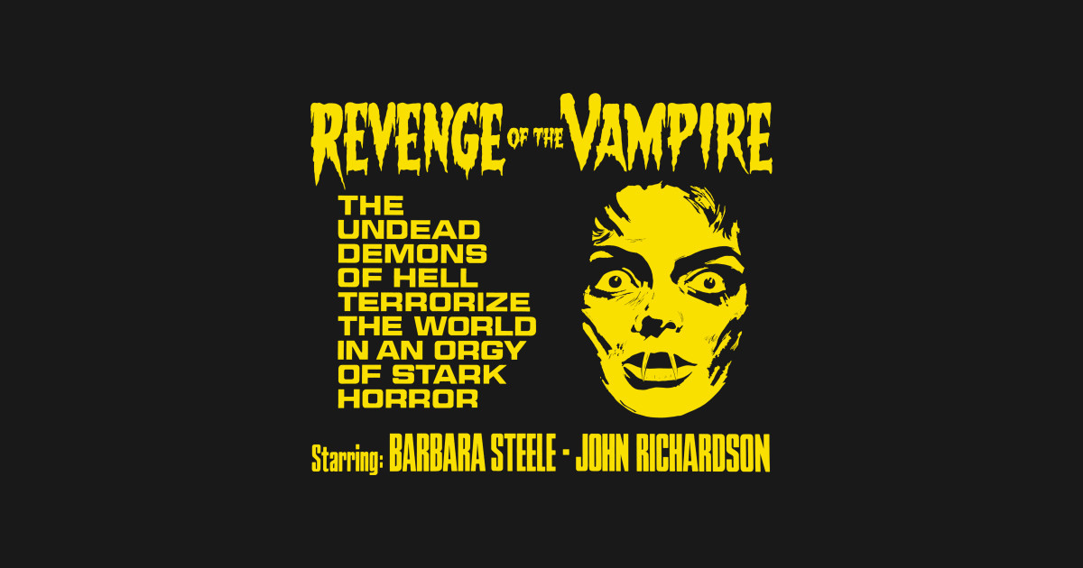Revenge of the Vampire (yellow) - Black Sunday - T-Shirt | TeePublic