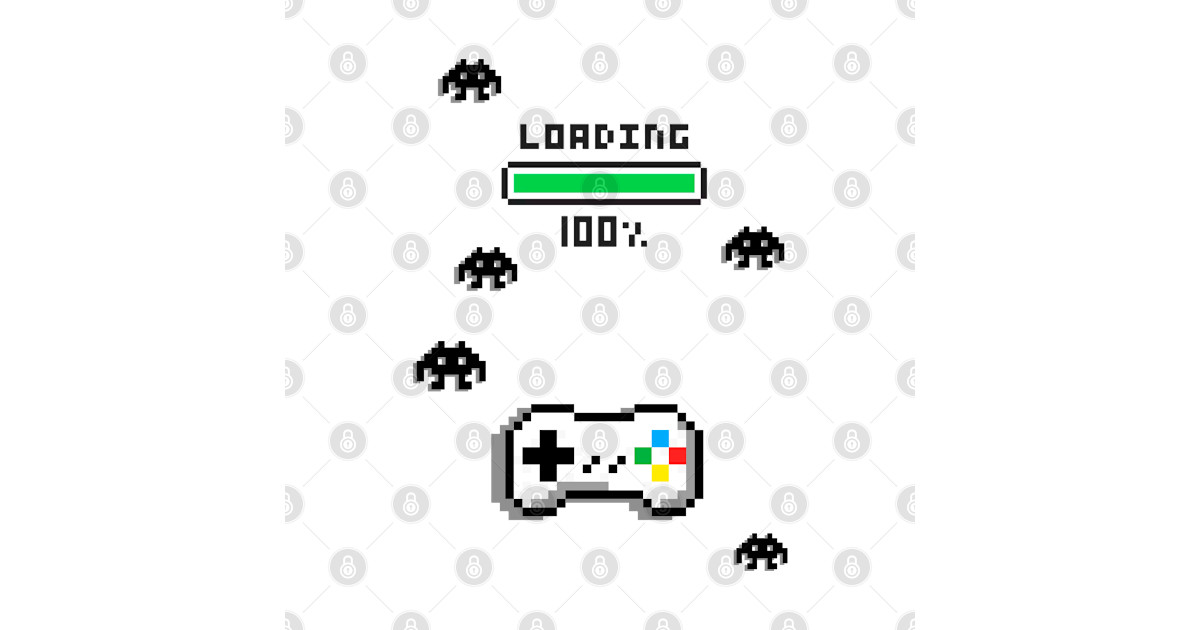 Pixel Loading Bar - Game - T-Shirt | TeePublic