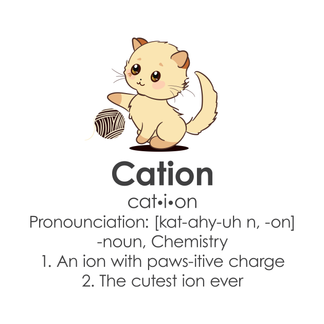 Cation Chemistry Pawsitive Element' Science Cat - Science - Tapestry ...