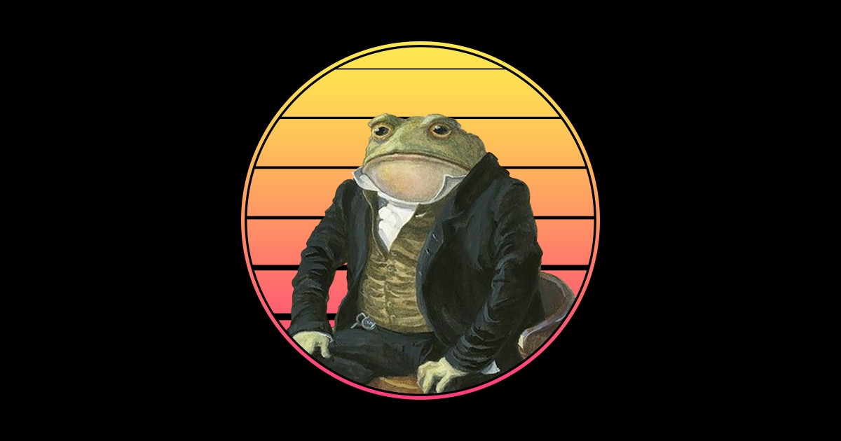 Vaporwave Colonel Toad - Frog Funny - Posters and Art Prints | TeePublic