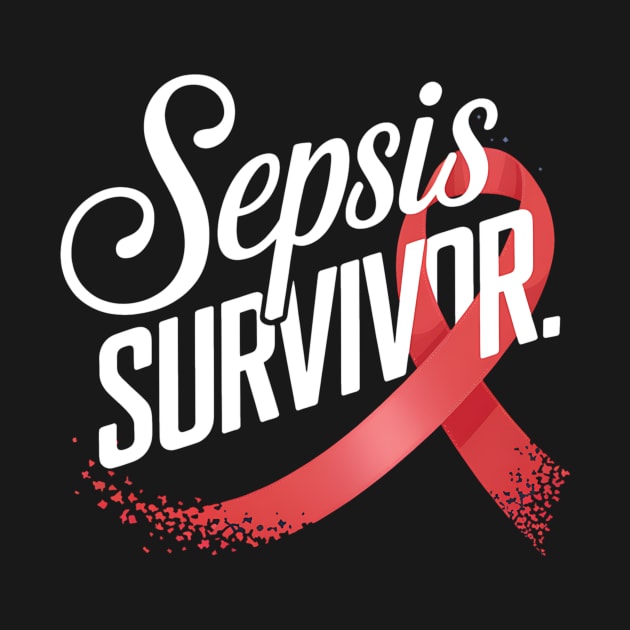 Sepsis Awareness - Red Ribbon - Sepsis Survivor - Sepsis Awareness Red ...