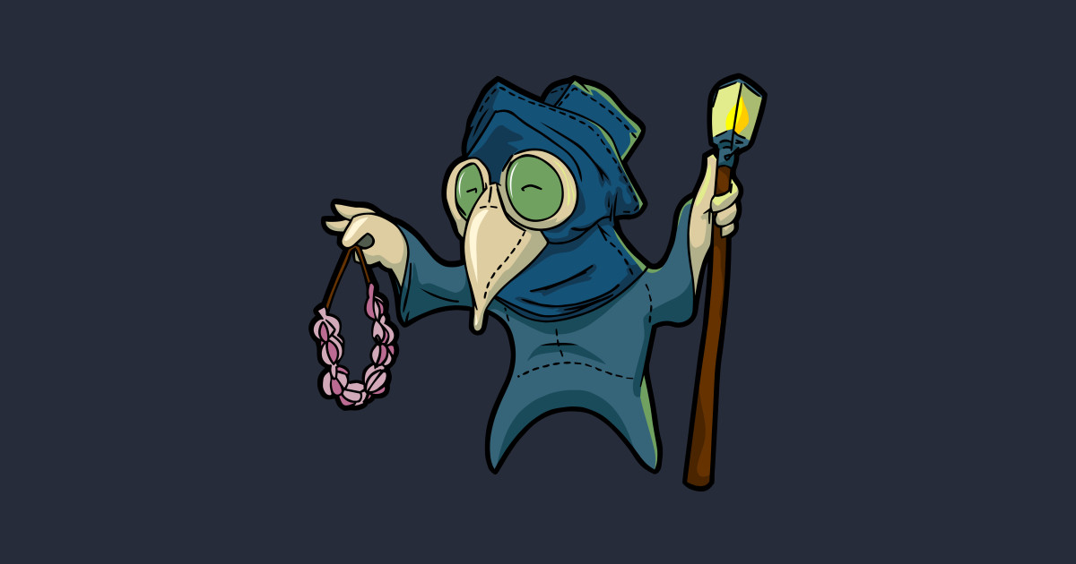 Medieval cartoon plague doctor - Plague Doctor - Sticker | TeePublic