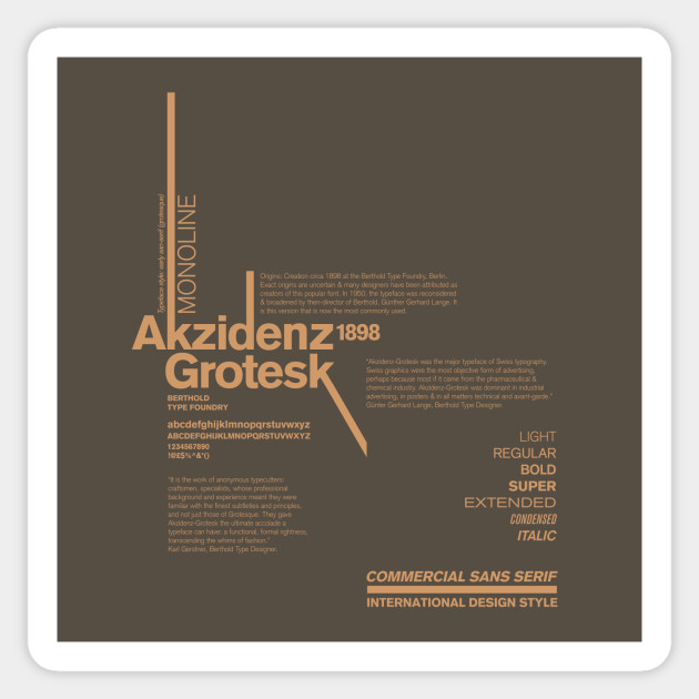 Akzidenz Grotesk Typeface Font Typography Design - Typeface Design ...
