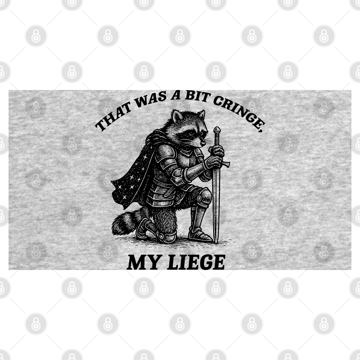 Raccoon That Was a Bit Cringe My Liege Vintage Style Shirt, Funny ...