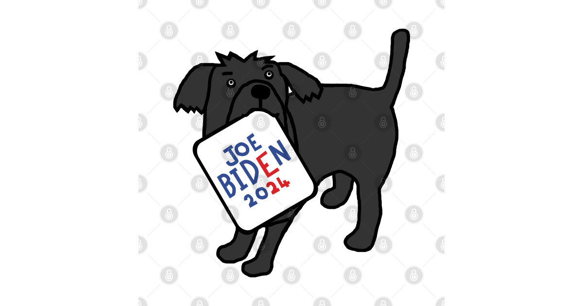 Cute Dog with Joe Biden 2024 Sign - Vote Biden - T-Shirt | TeePublic