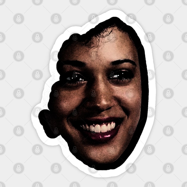 Young Kamala Harris - Big Face Vintage - Kamala Harris - Sticker ...