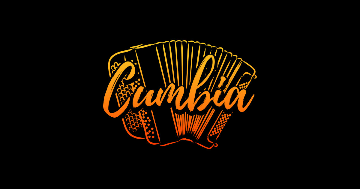 Cumbia con acordeón - red design - Cumbia - Sticker | TeePublic