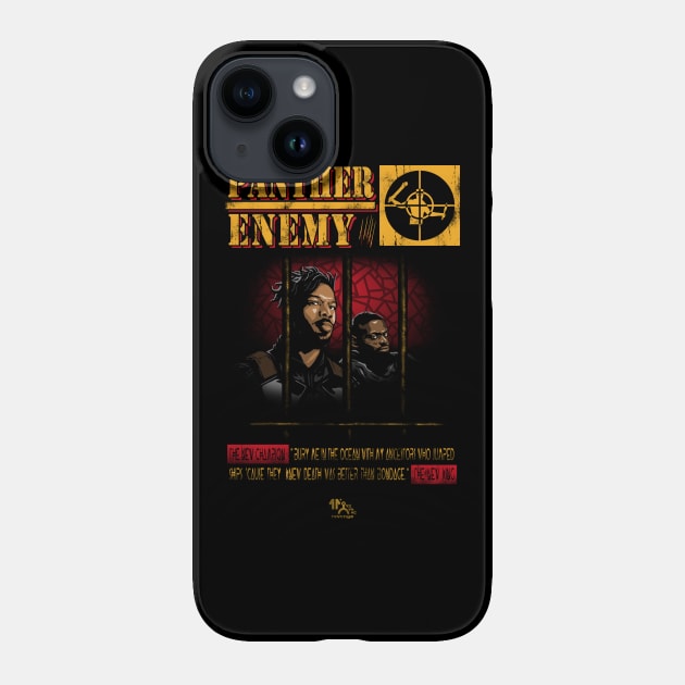 Panther Enemy - Black Panther - Phone Case | TeePublic