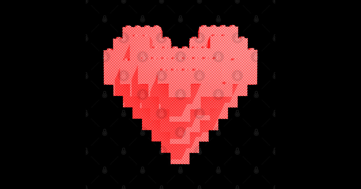 Red dote heart - Red Heart - Posters and Art Prints | TeePublic
