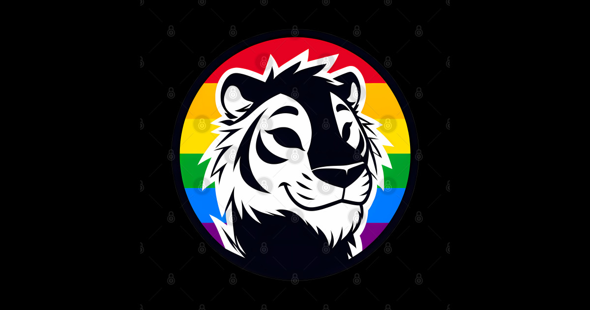 LGBTQ Pride Tiger Anthro Furry Rainbow Logo - Furry - Posters and Art ...
