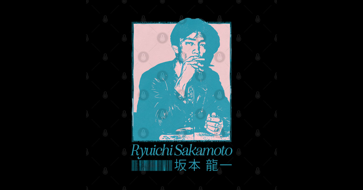 Ryuichi Sakamoto / Original Fan Artwork - Ryuichi Sakamoto - Sticker ...
