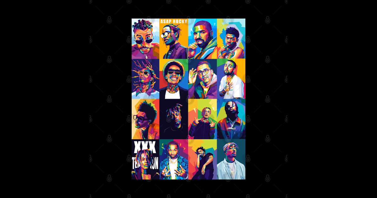 Rappers Collection Wpap Pop Art - Musician - Posters and Art Prints ...