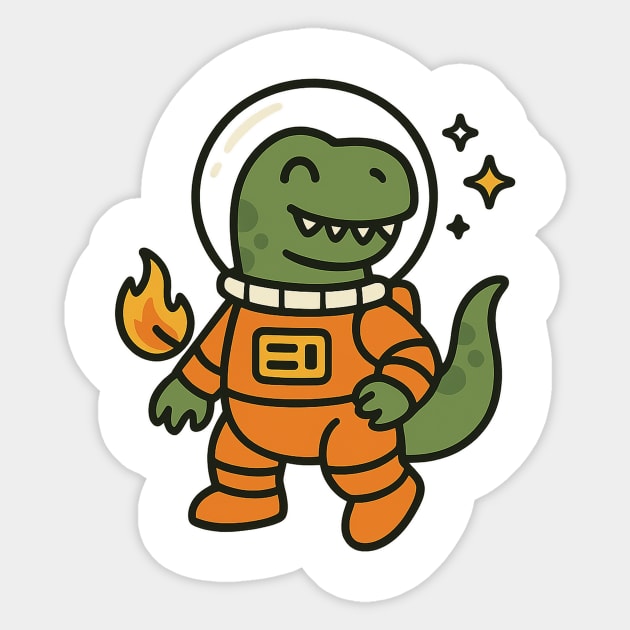 Astro-Rex Explorer - Astro Rex Explorer - Sticker | TeePublic