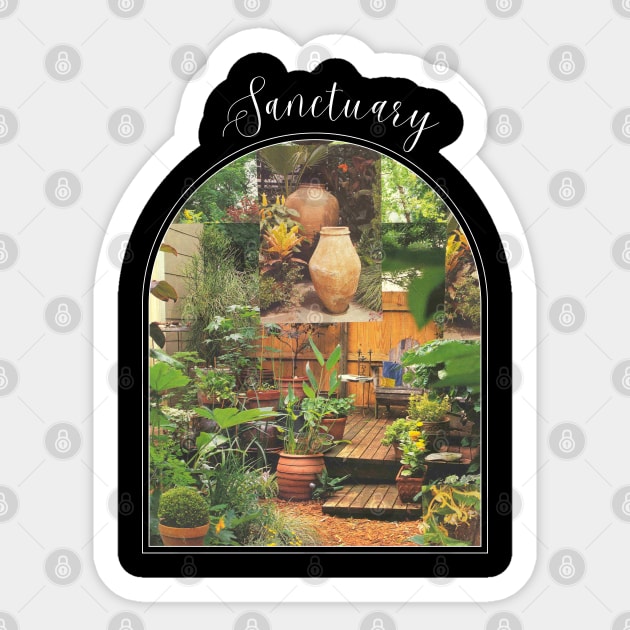 Sanctuary - Patio Sanctuary - Sticker | TeePublic