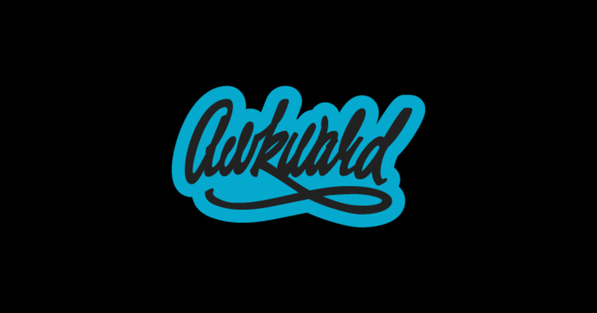 Awkward - Lettering - Sticker | TeePublic