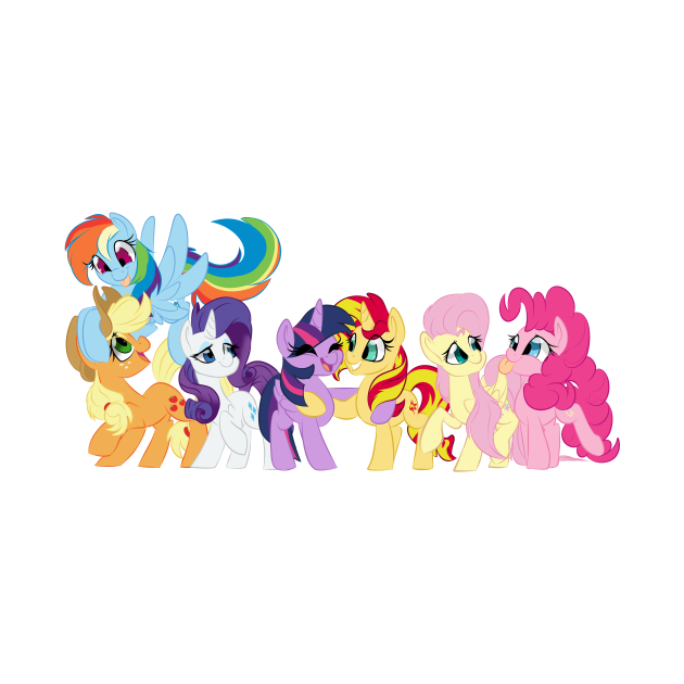 The main 7? - My Little Pony - T-Shirt | TeePublic