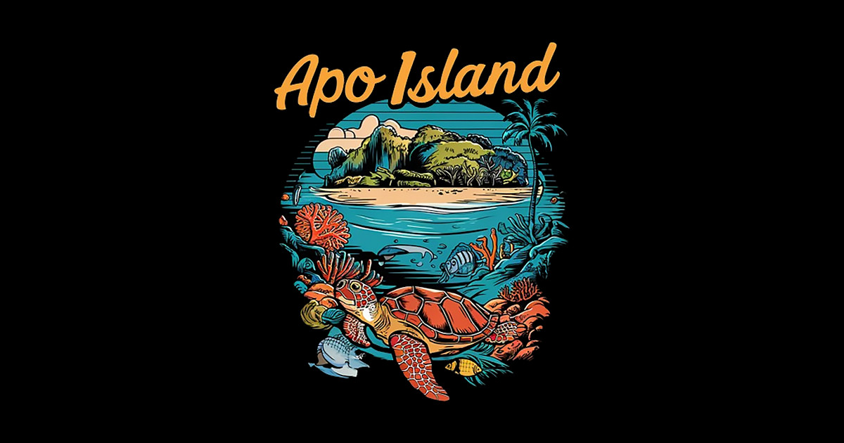 Apo Island - Apo Island - Sticker | TeePublic
