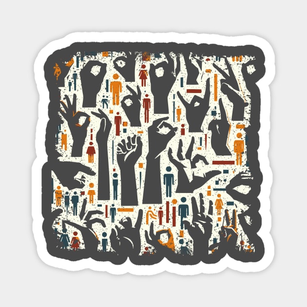 Hand Signs - Hand Gestures - Magnet | TeePublic