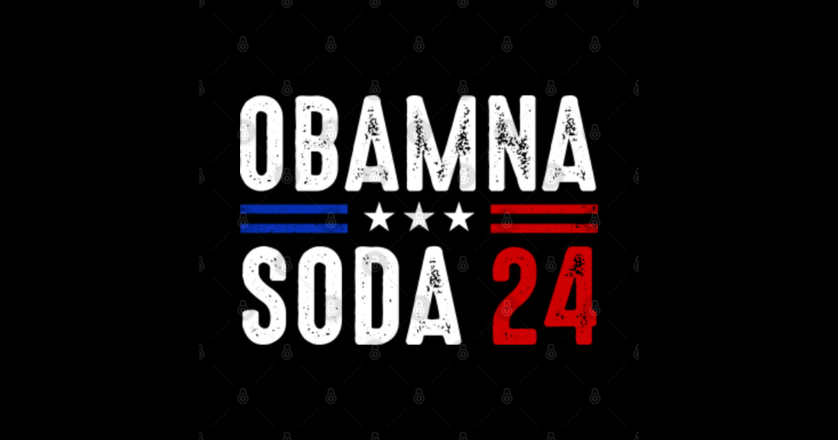 Obamna Soda 2024 | Obamna Soda 24 - 2024 Election - Sticker | TeePublic