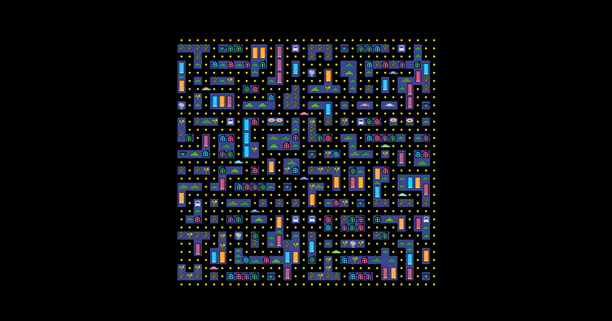 Vintage Gaming Arcade Video Game Gamer Maze Grid Pattern - Arcade Game ...