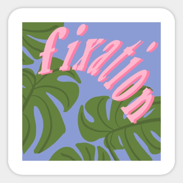 Fixation Logo - Square - Fixation Podcast - Sticker | TeePublic