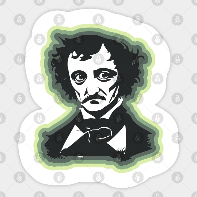 Edgar Allan Poe - Edgar Allan Poe - Sticker | TeePublic