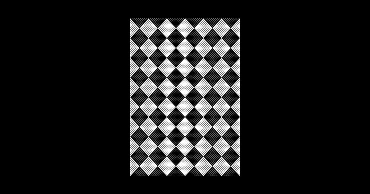 Angled Checkerboard Quilt Pattern no. 1 - Angled Boxes - Sticker ...