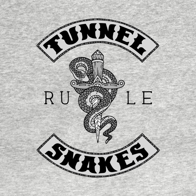 Tunnel Snakes Rule - Biker Jacket Design - Tunnel Snakes - T-Shirt ...