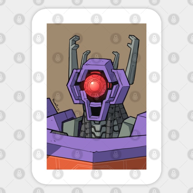 Cyclops Bot - Shockwave - Sticker | TeePublic