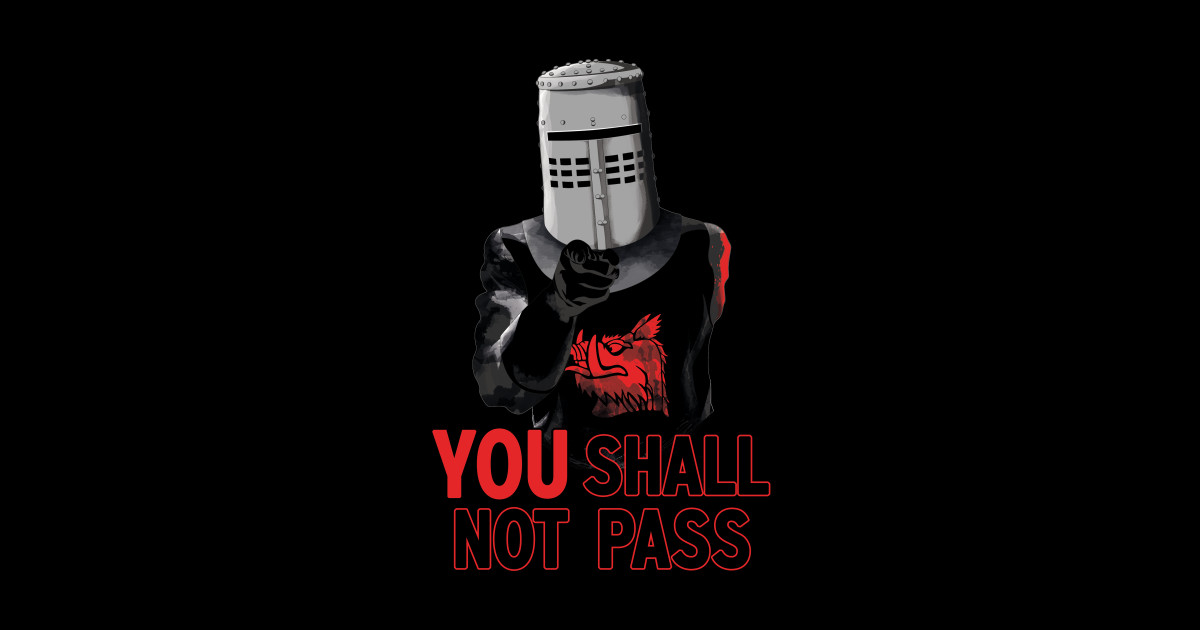 You shall not pass - Monty - Sticker | TeePublic