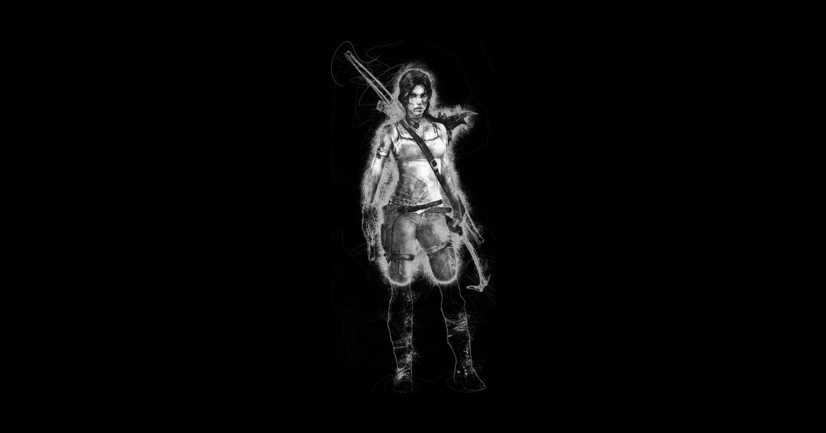 Lara Croft Drawing - Rise Of The Tomb Raider - Sticker | TeePublic