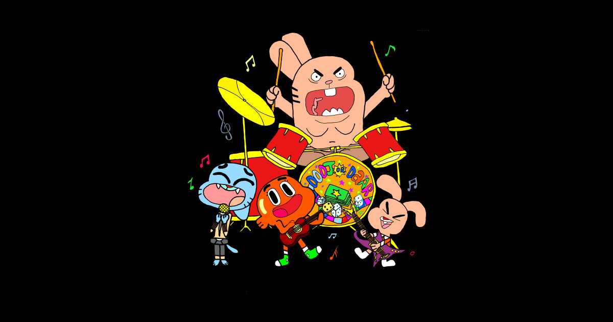The Band - The Amazing World Of Gumball - Pin | TeePublic
