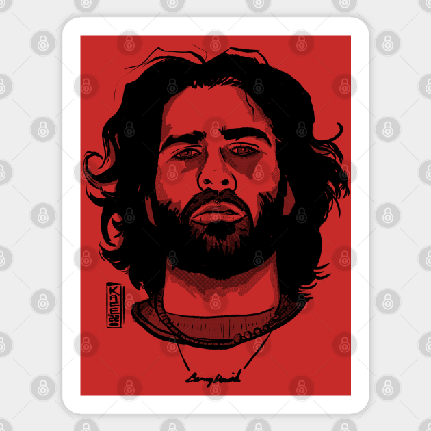 HasanAbi in red - Hasanabi - Sticker | TeePublic