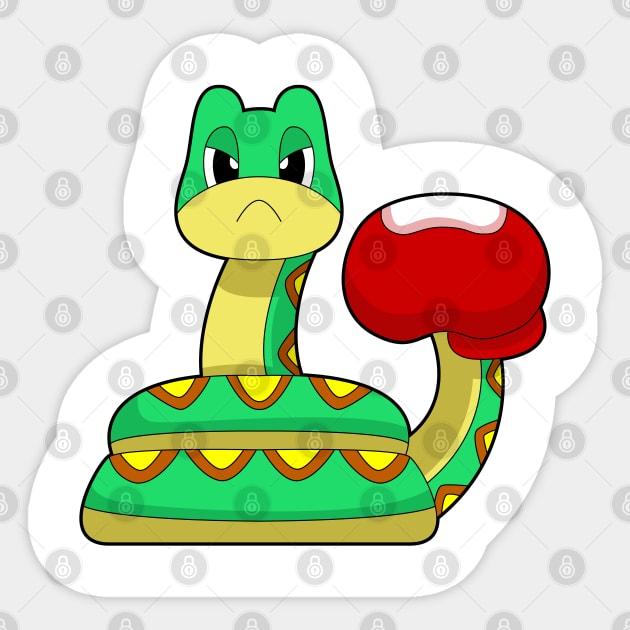 Snake Boxer Boxing gloves Boxing - Boxer - Sticker | TeePublic