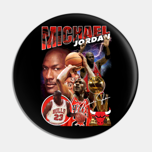 Michael Jordan Champion Player Pins and Buttons for Sale | TeePublic
