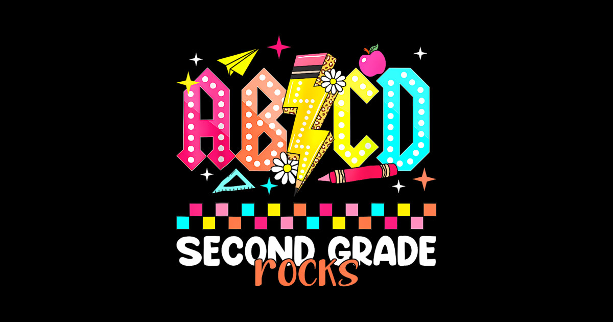 Second Grade Abcd Rock Star School Theme For Student Teacher - Second ...