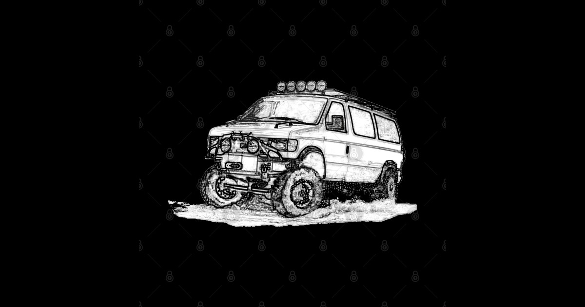 Overlanding van - Overland - Sticker | TeePublic