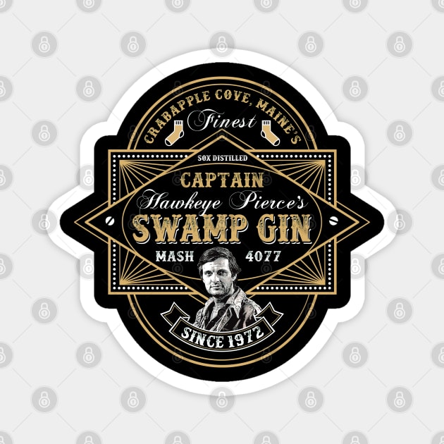 MASH 4077 Swamp Gin Label - Mash 4077 Original Swamp Gin - Magnet ...