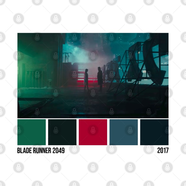 Blade Runner 2049 Color Palette - Movie Art - T-Shirt | TeePublic