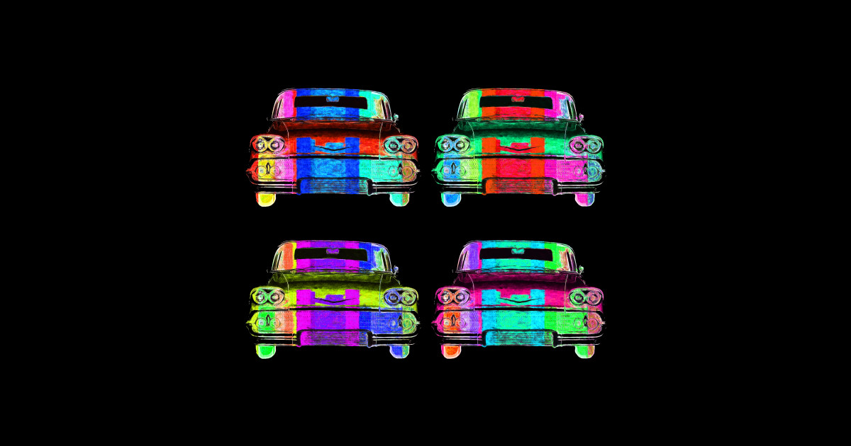 3 Chevy Impala pop colors - Vintage - Sticker | TeePublic