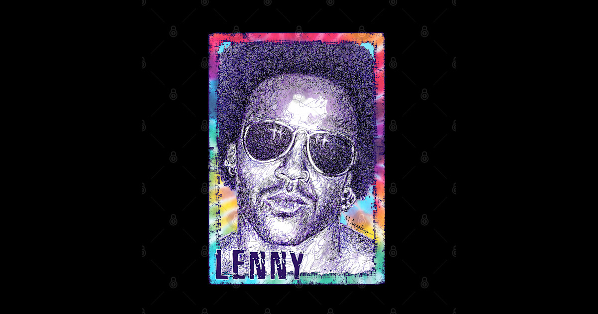 Lenny Kravitz - Lenny Kravitz Design - Sticker | TeePublic