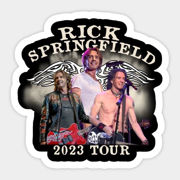 2023 tour - Vintage Rick Music Springfield - Sticker | TeePublic