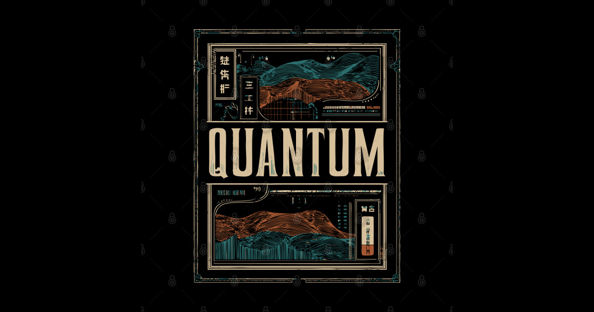 QUANTUM – Abstract Time & Identity Concept Poster - Quantum - Sticker ...